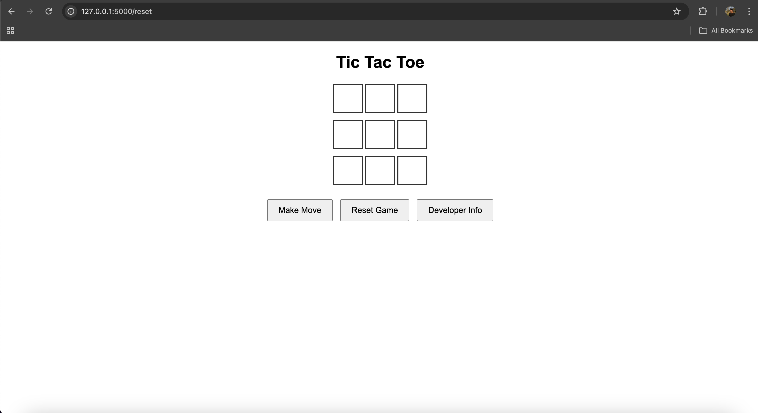 Github Priyani1tic Tac Toe Flask Python I Have Developed A Tic Tac Toe Game Using Flask And