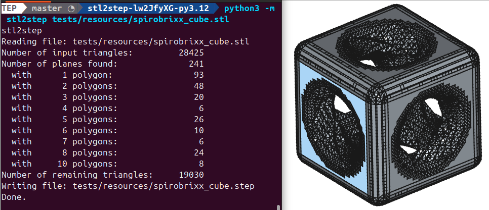 GitHub - TheTesla/stl2step: intelligent approach to convert stl files ...