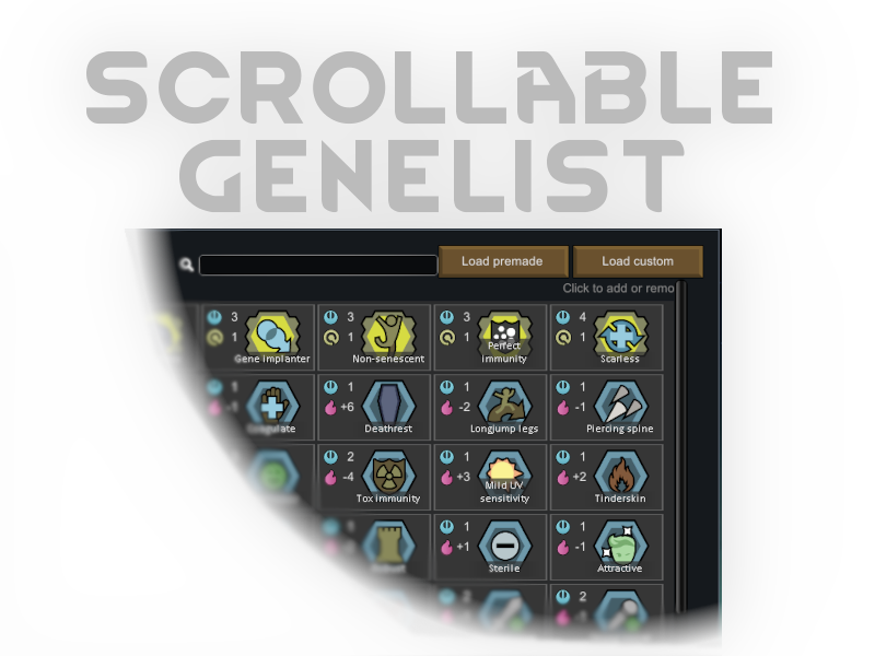 GitHub - emipa606/ScrollableGenelist: Repository for the Rimworld mod named Scrollable Genelist