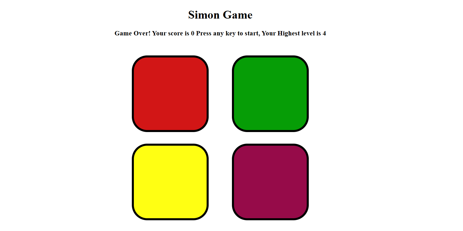 GitHub - GAGANGANDHIOFFICIAL/Simon-says-project: 🎮 Simon Says Game A fun and interactive Simon ...