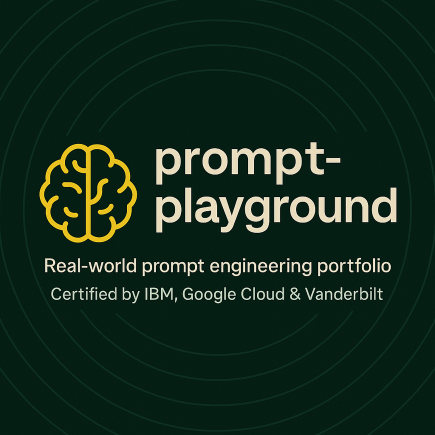 GitHub - AGRefurbished/prompt-playground: A portfolio of prompt ...