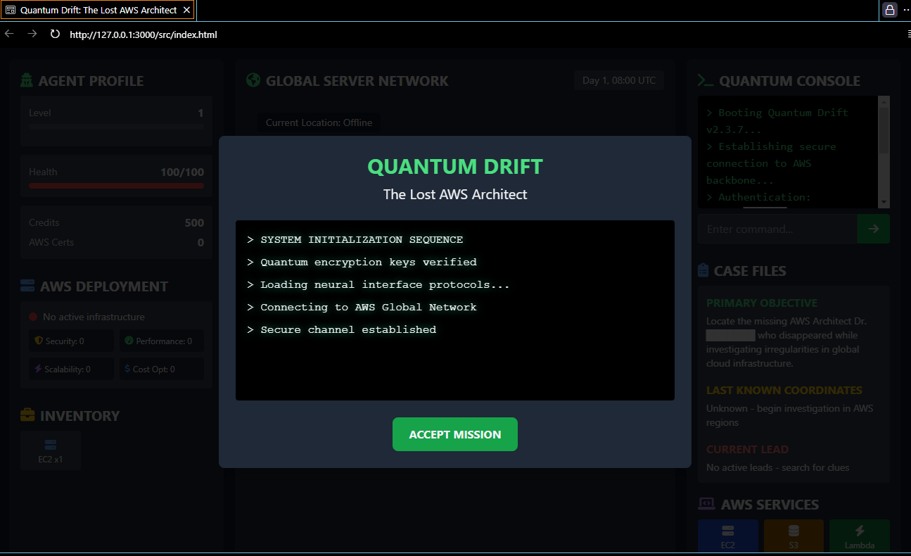 GitHub - MikePfunk28/Quantum-Drift-The-Lost-AWS-Architect