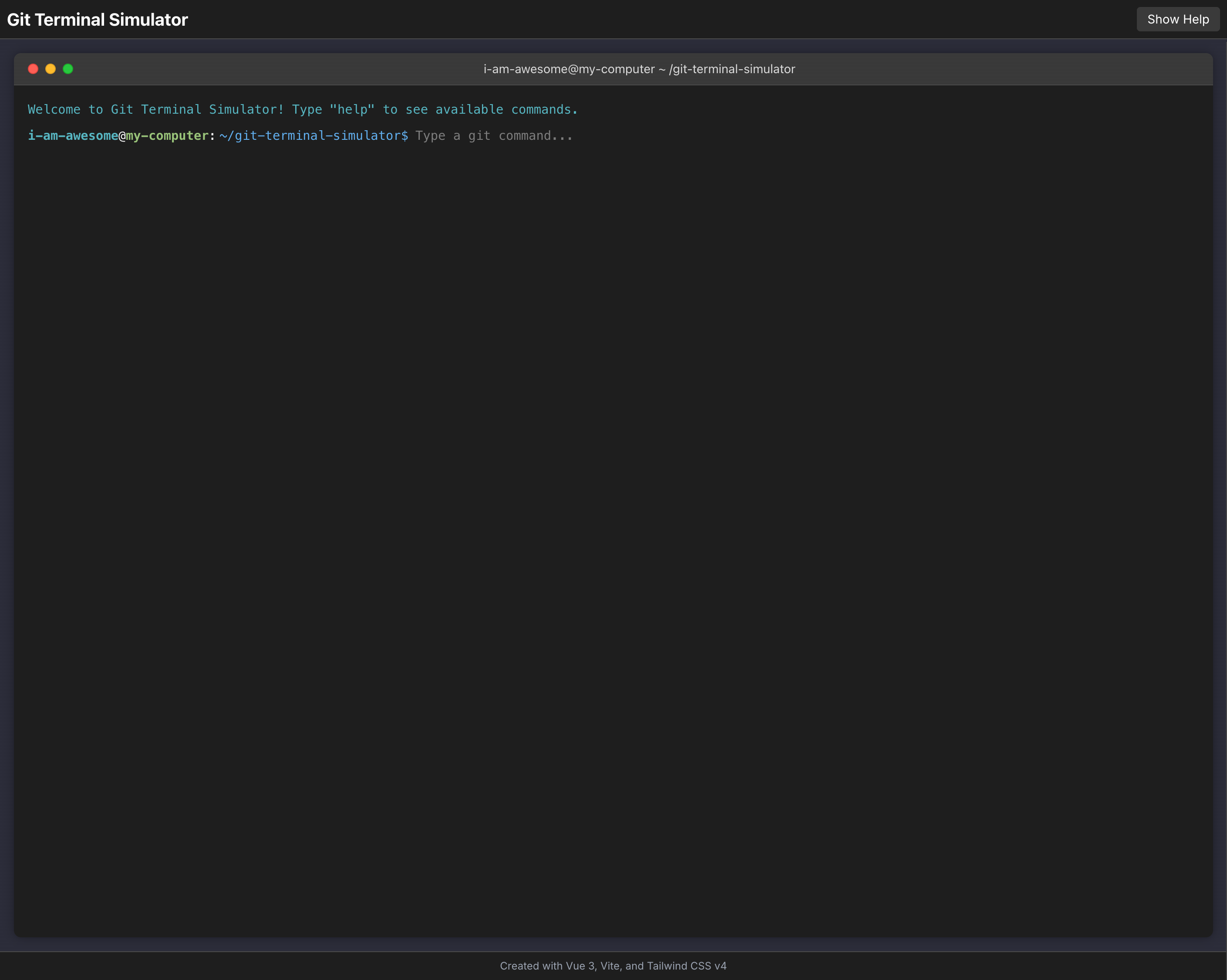 GitHub - devbyray/git-terminal-simulator: Learn git in the Git Terminal ...