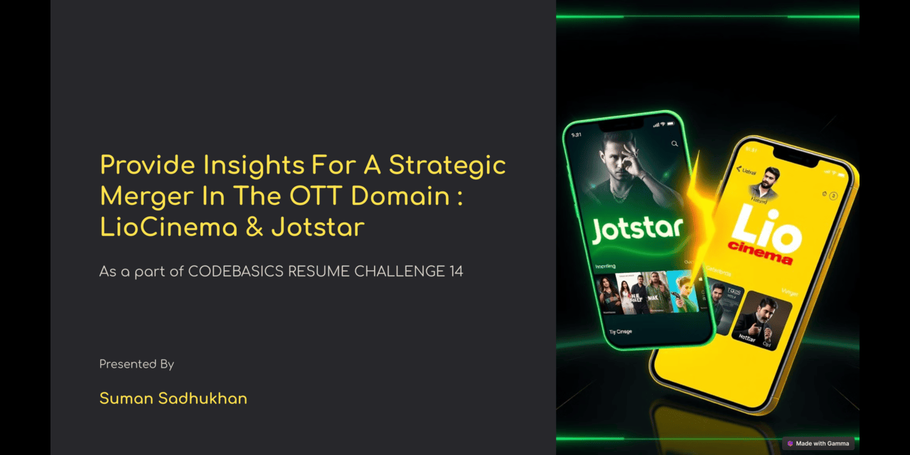 GitHub - techysuman27/OTT-Merger-Insights: Data-driven analysis and strategic recommendations ...