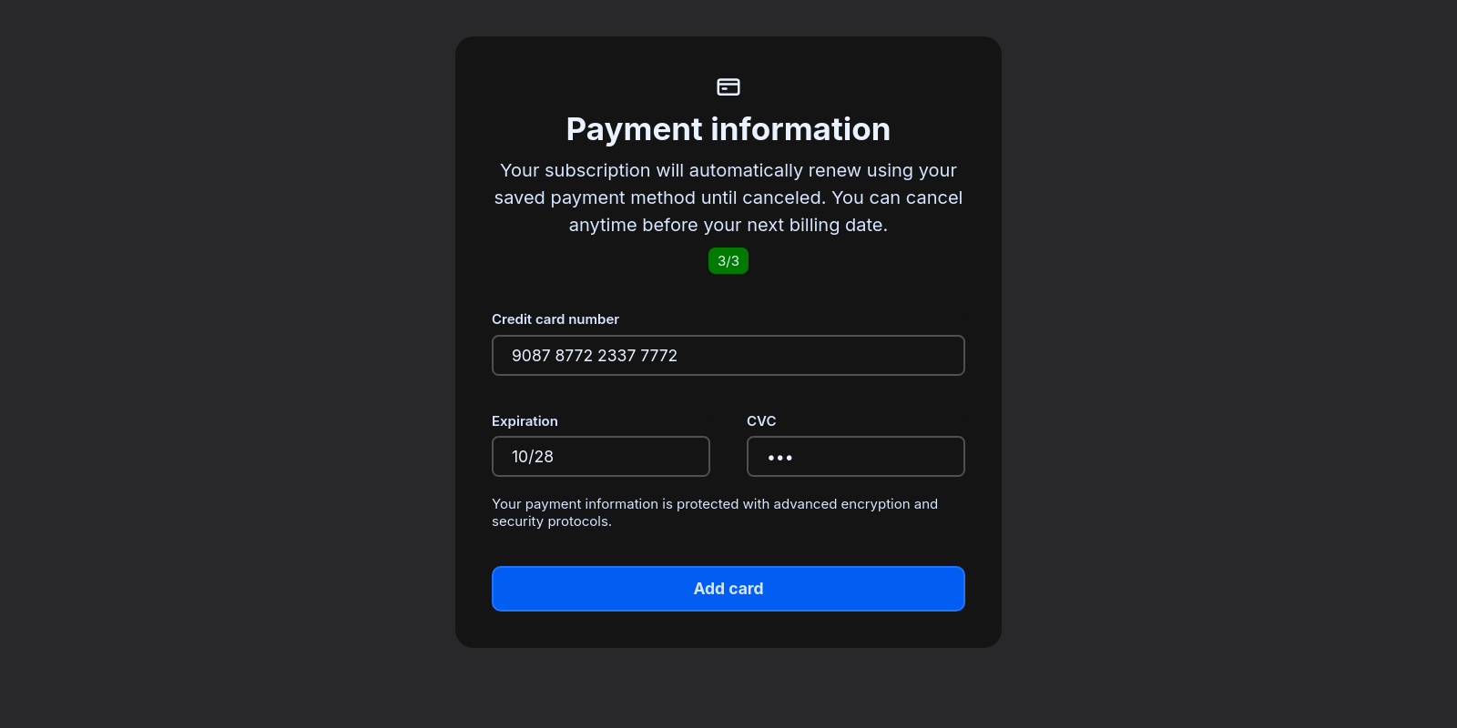 GitHub - lebazeraus/ui-add-credit-card: Prototype UI add credit card