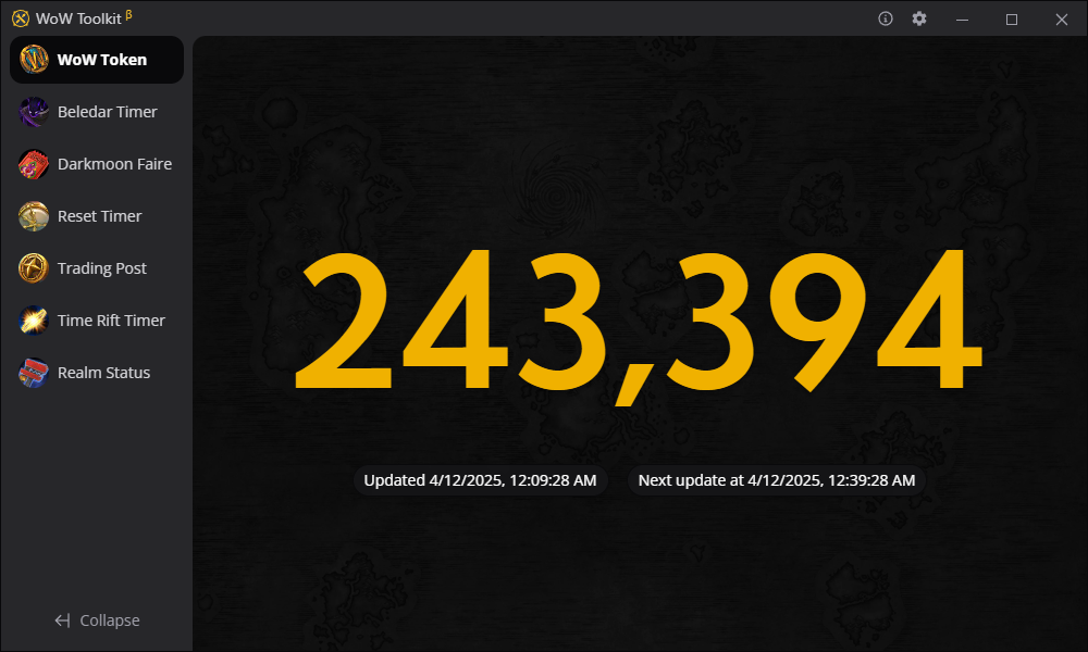 GitHub - depthbomb/wow-toolkit: A desktop app that features useful info and tools relating to ...