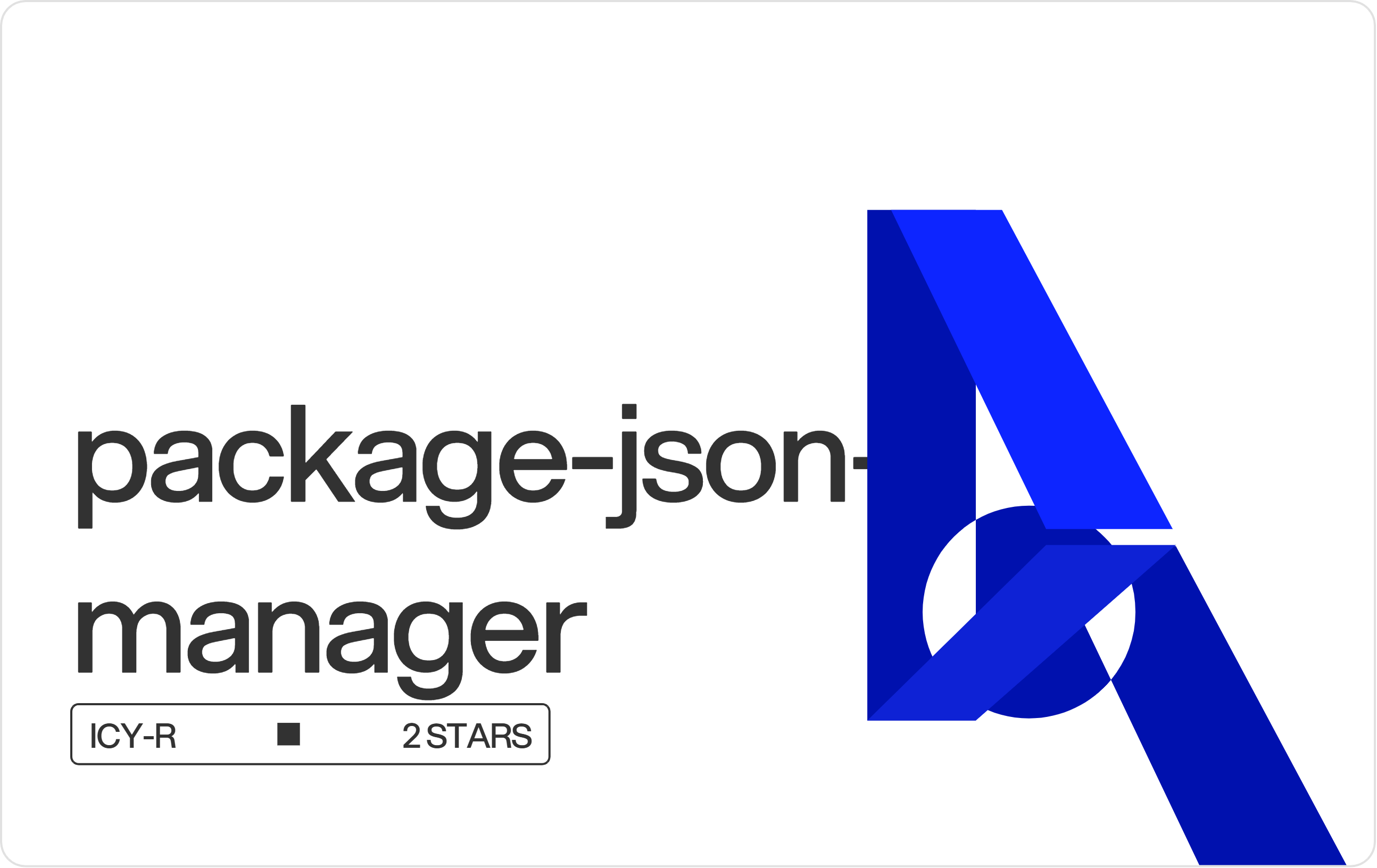 GitHub - icy-r/package-json-manager