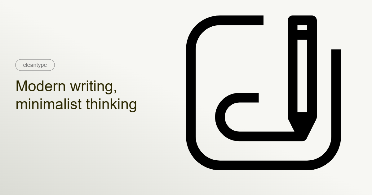 GitHub - StarKnightt/CleanType: A super minimalist write experience, type with minimalist, no ...