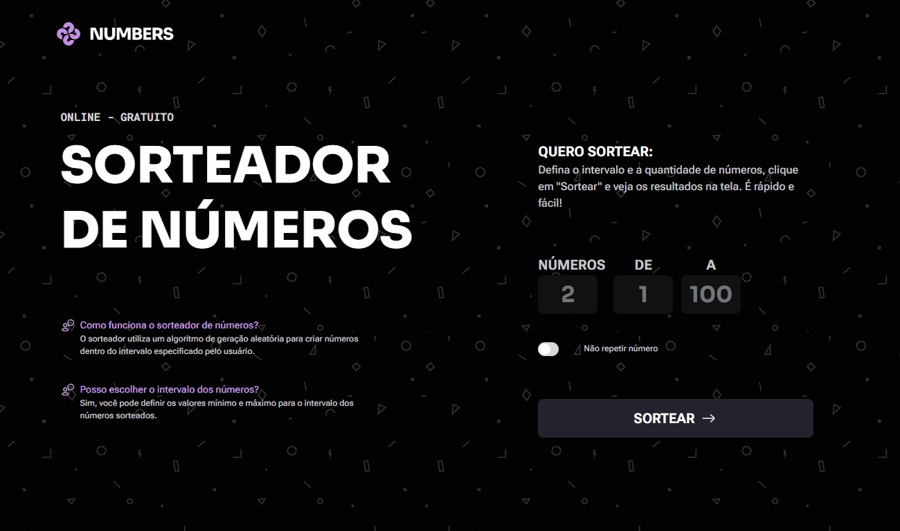 GitHub - ruhancmendes/Projeto-Sorteador-de-Numeros: The goal of this project was to develop a ...