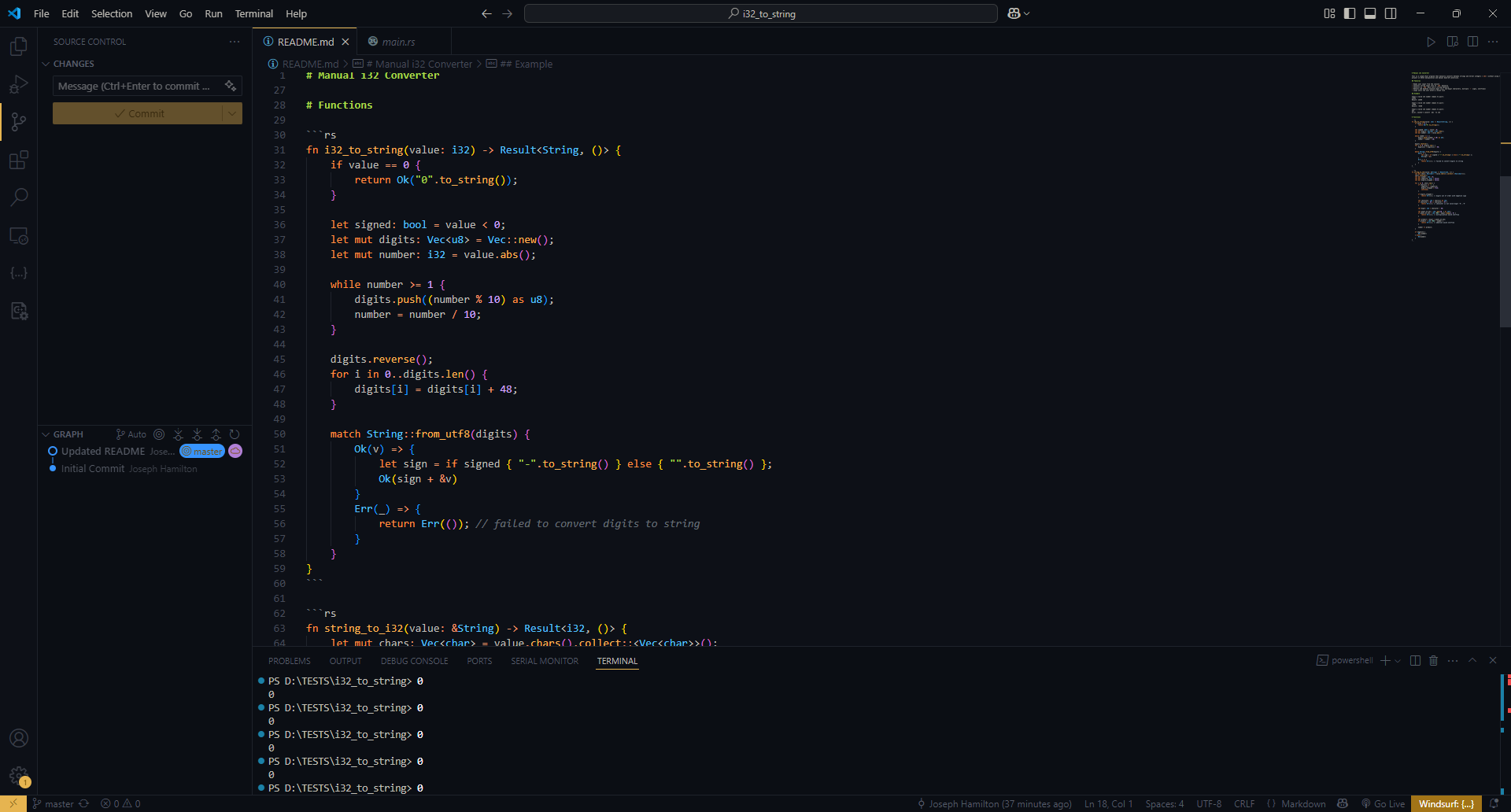 GitHub - JBrosDevelopment/i32_to_from_string: Manual i32 to and from String converter