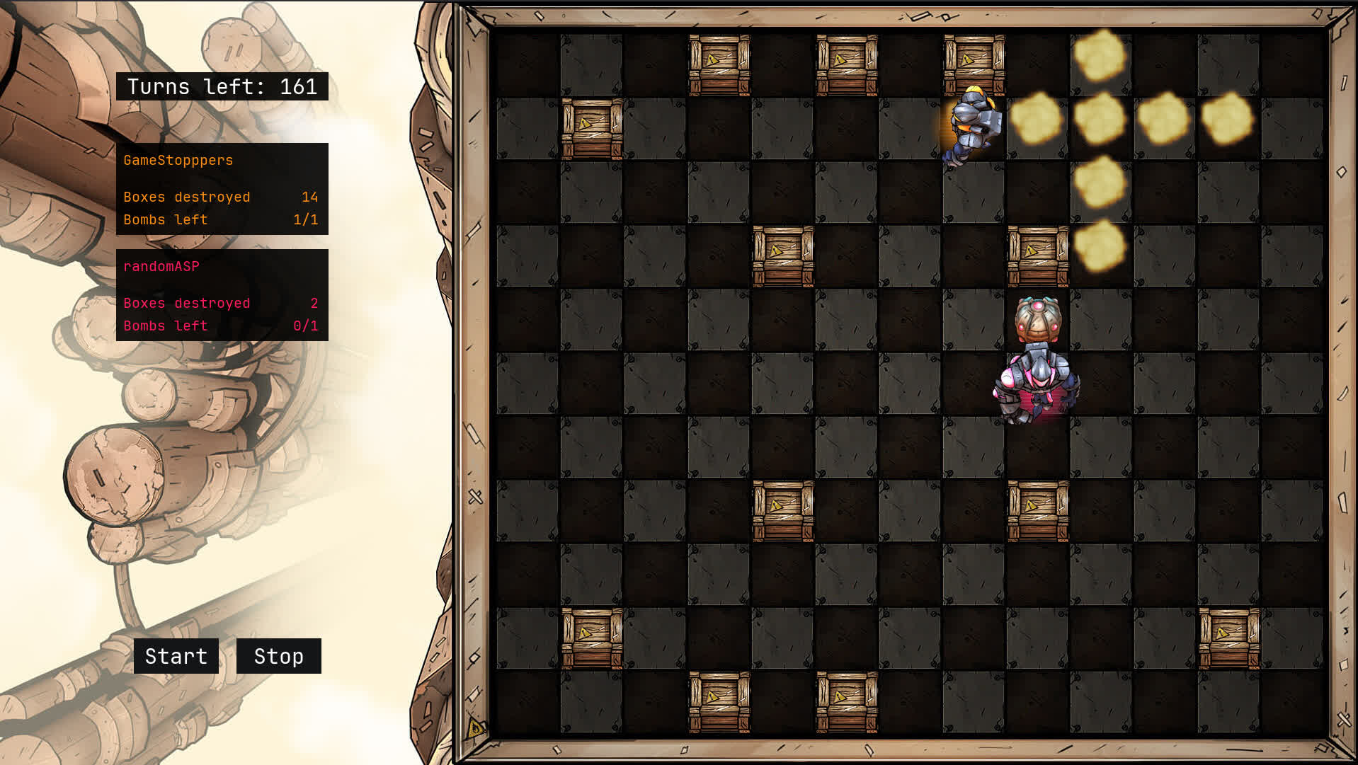 GitHub - ormai/hypersonic: Bomberman-like, turn-based game played by two competing AI Agents