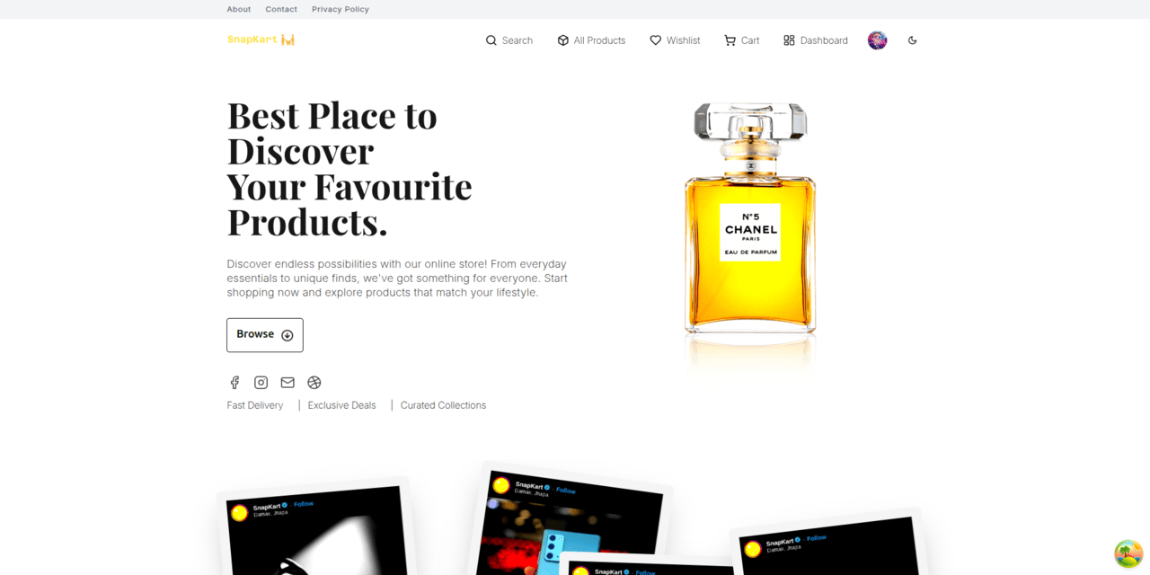 Github F0rsaken Afk Snapkart Snapkart Is A Full Featured E Commerce