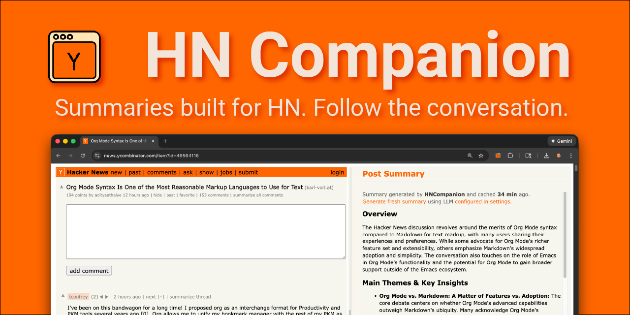 GitHub - hncompanion/browser-extension: Hacker News Companion browser ...