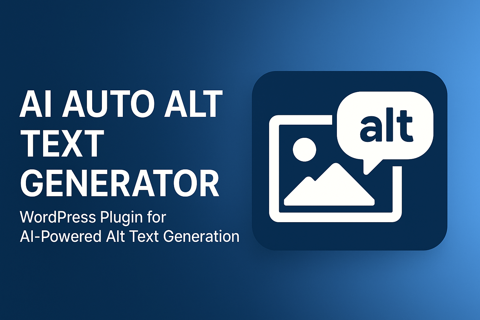 GitHub - ConnorBulmer/ai-auto-alt-text: WordPress plugin that uses AI to generate and apply alt ...