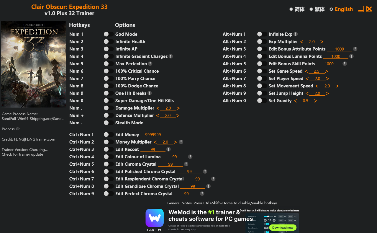 Activity · FlinGxx/Clair-Obscur-Expedition-33-Trainer-v1.0-Plus-30-by-FLiNG · GitHub