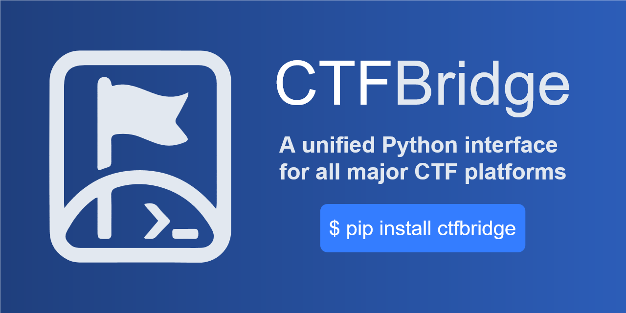 GitHub - bjornmorten/ctfbridge: A unified Python interface for all major CTF platforms