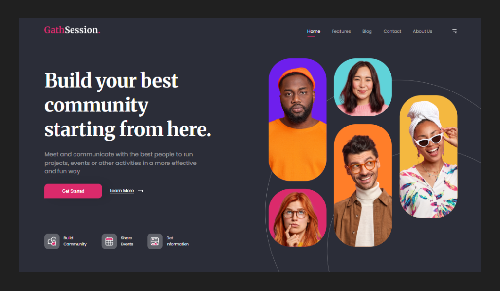 GitHub - Pooyan-Ezati/demo-home-webpage: A responsive demo dark home page, based on a community ...