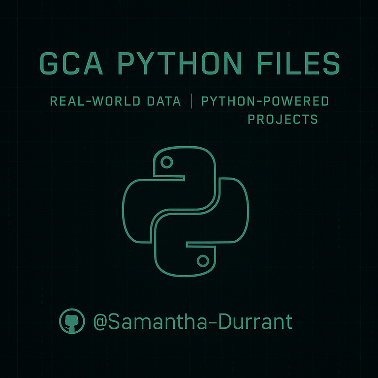 GitHub - Samantha-Durrant/Python-Files: Python files from the Global ...