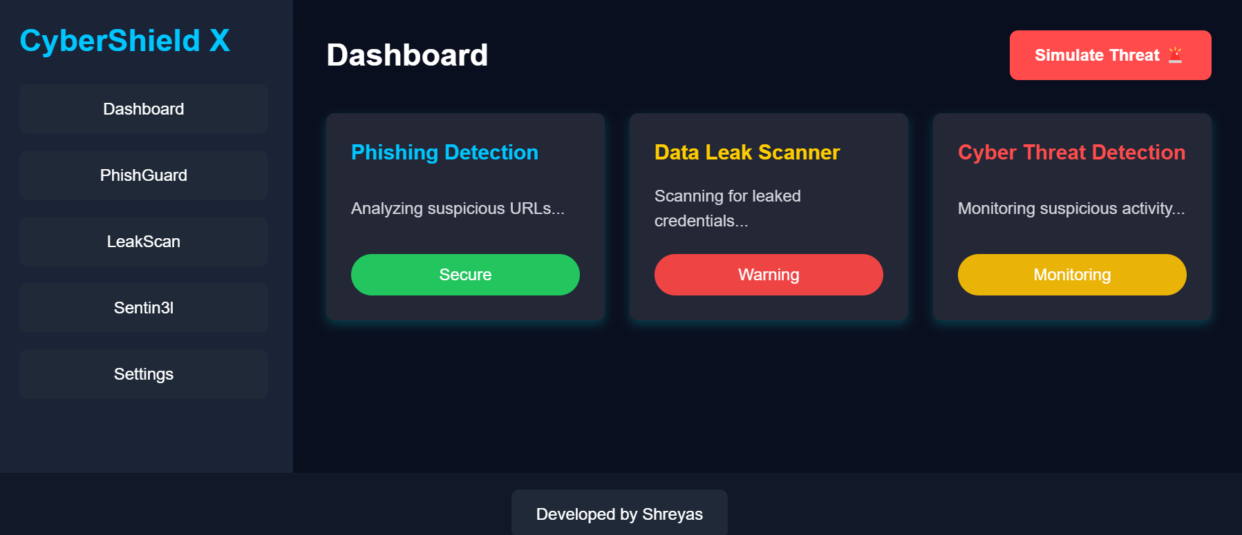 GitHub - Shreyas-Chinnu/CyberShield-X-AI-Driven-Cyber-Defense-Suite