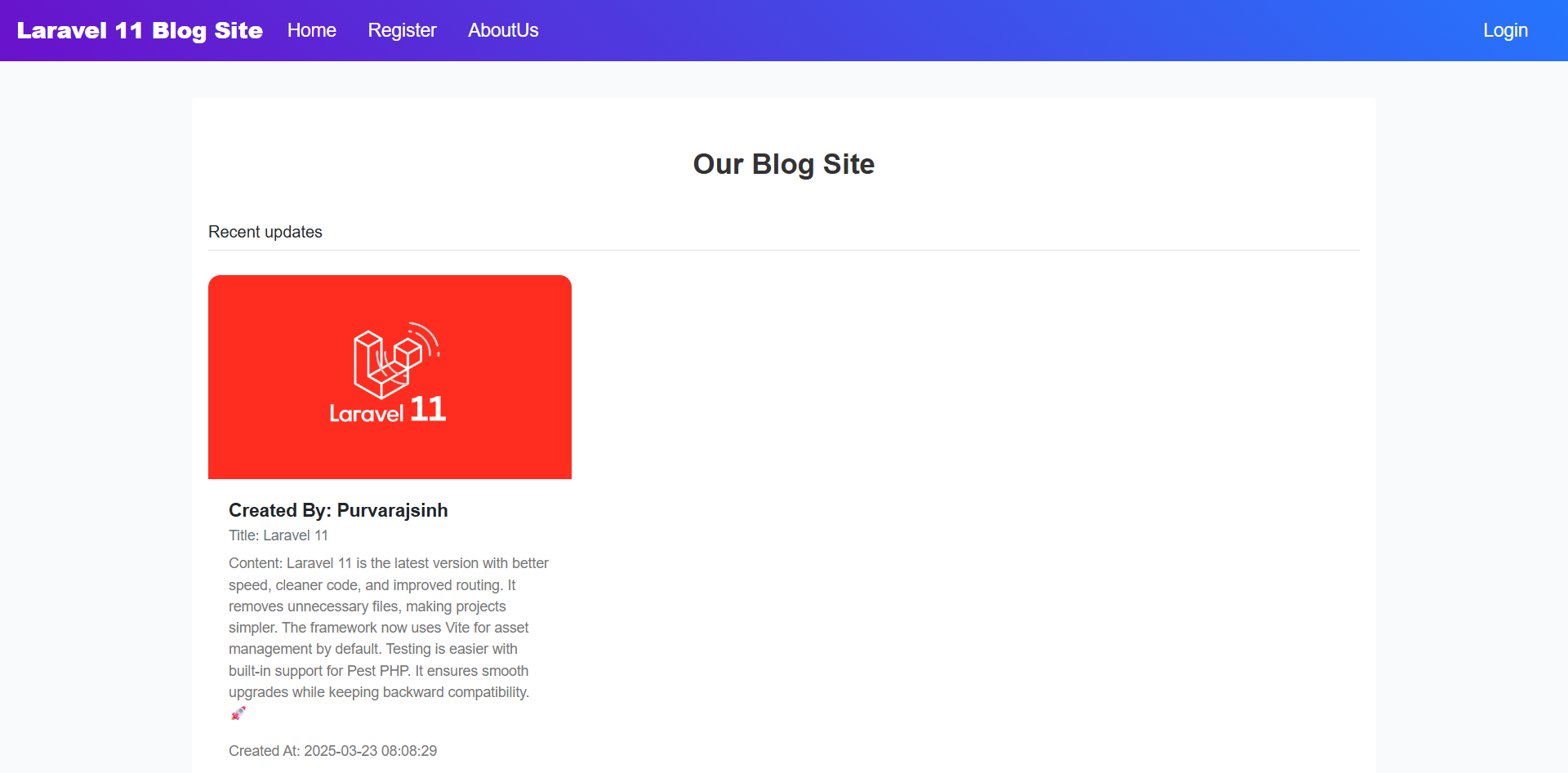 GitHub - Purvarajsinh39/BLOG-MANAGEMENT-SYSTEM-LARAVEL: A role-based ...