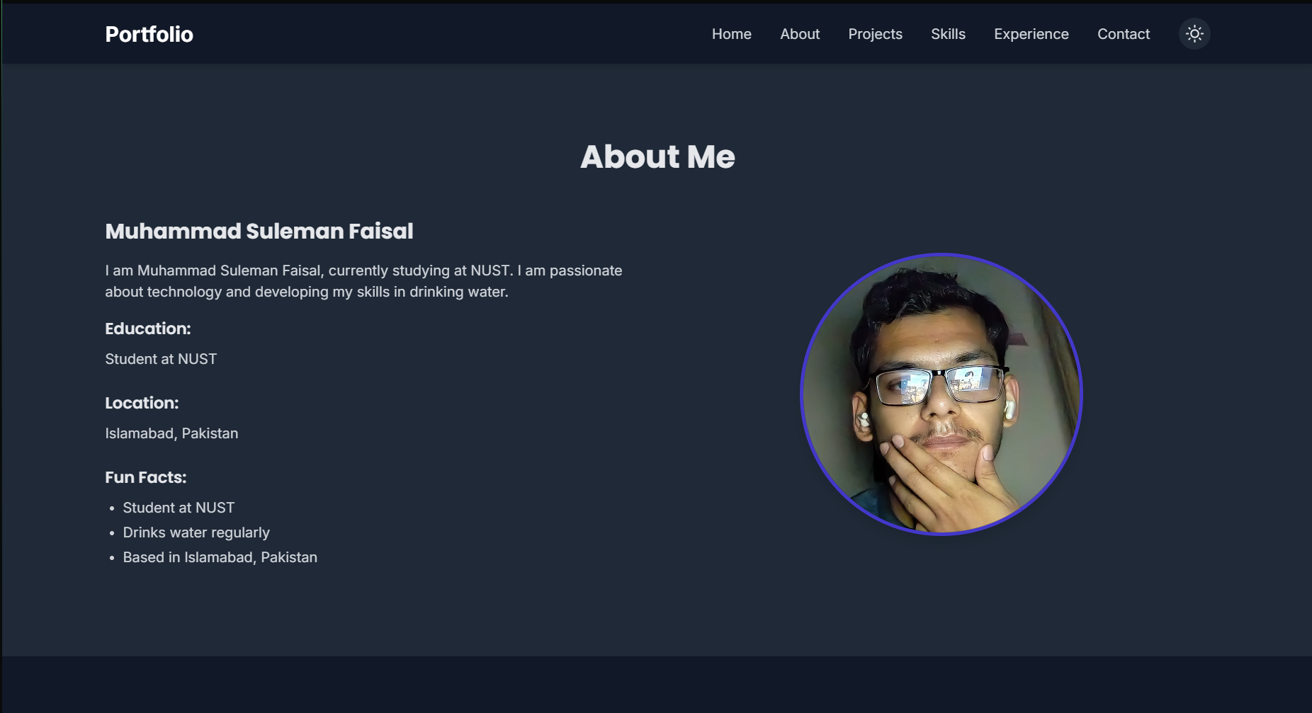 GitHub - mhmmdslmnfslnust/Portfolio: Just made a portfolio webside. [No restriction on reuse of ...