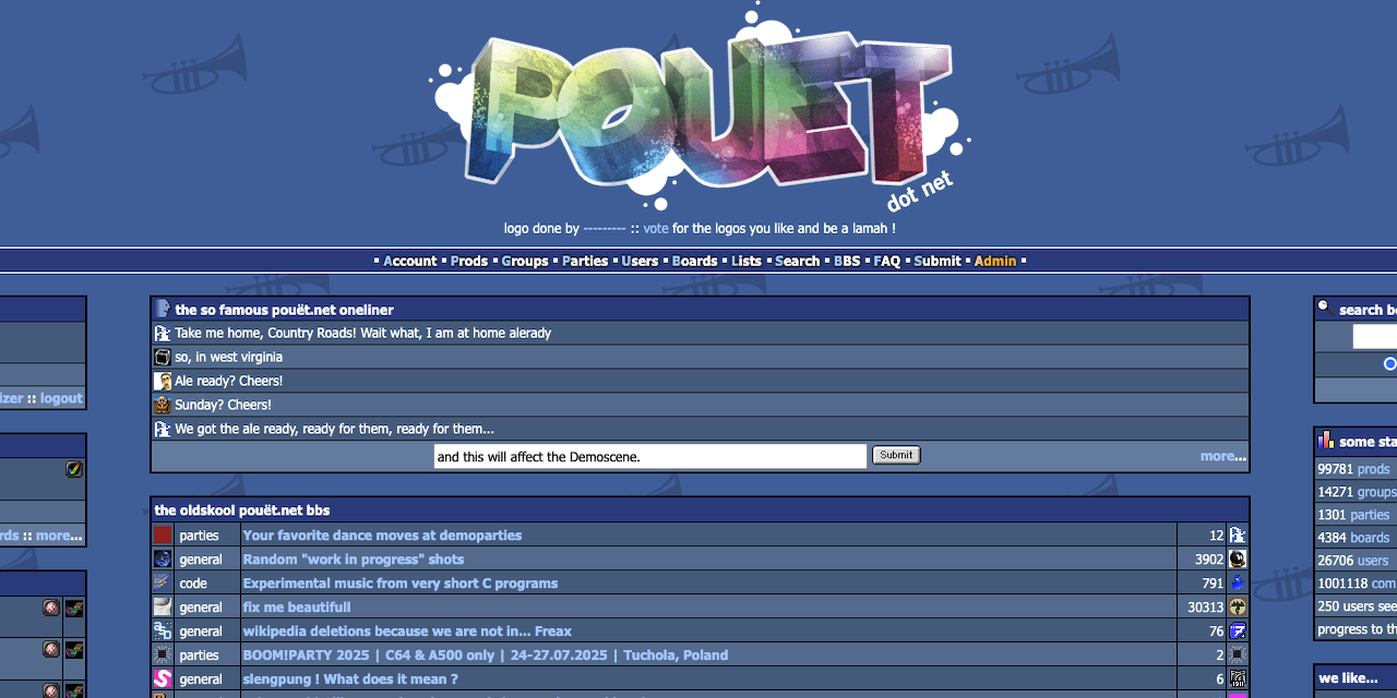 GitHub - pouetnet/pouet-www: 🎺