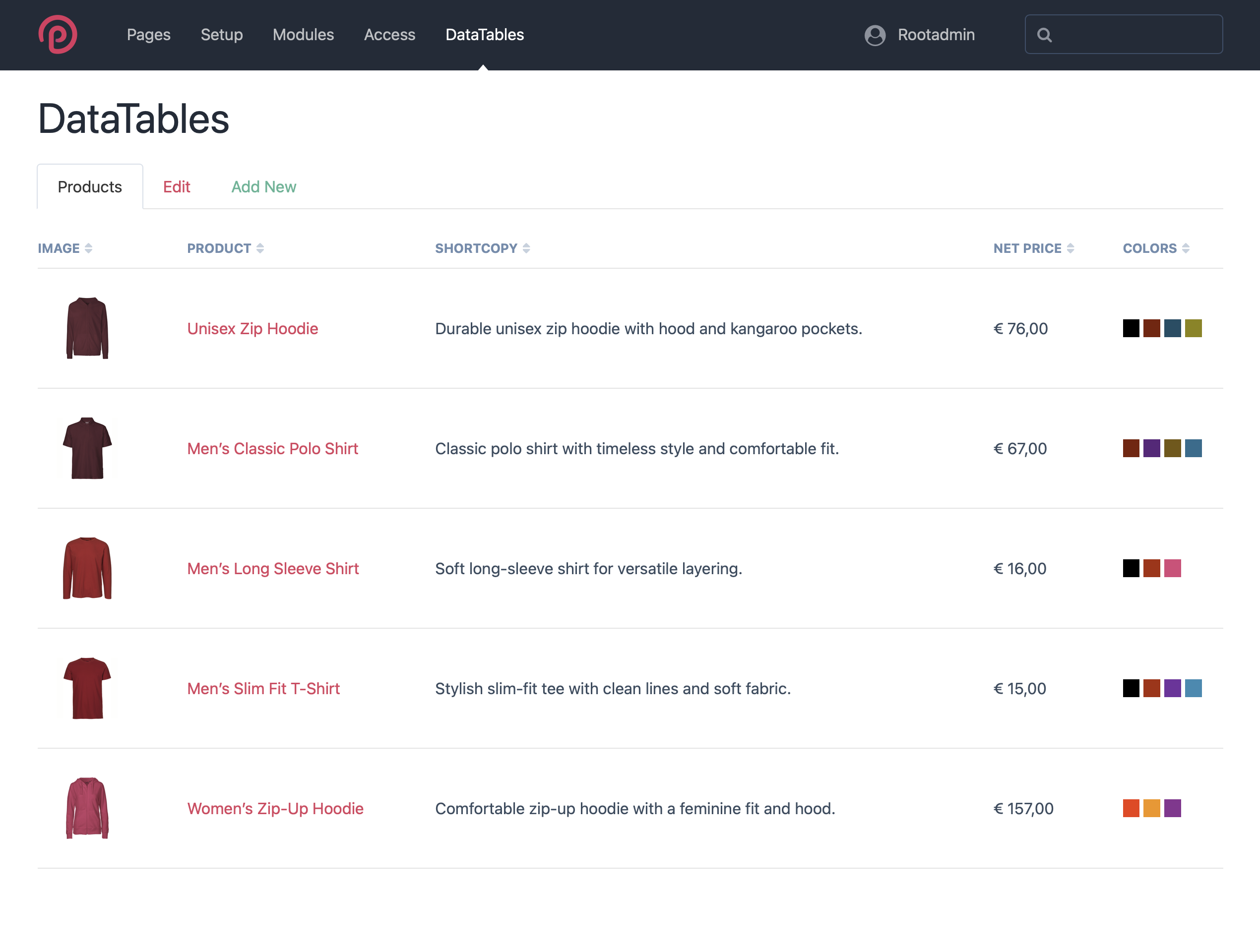 GitHub - frameless-at/ProcessDataTables: ProcessWire module for creating unlimited DataTables