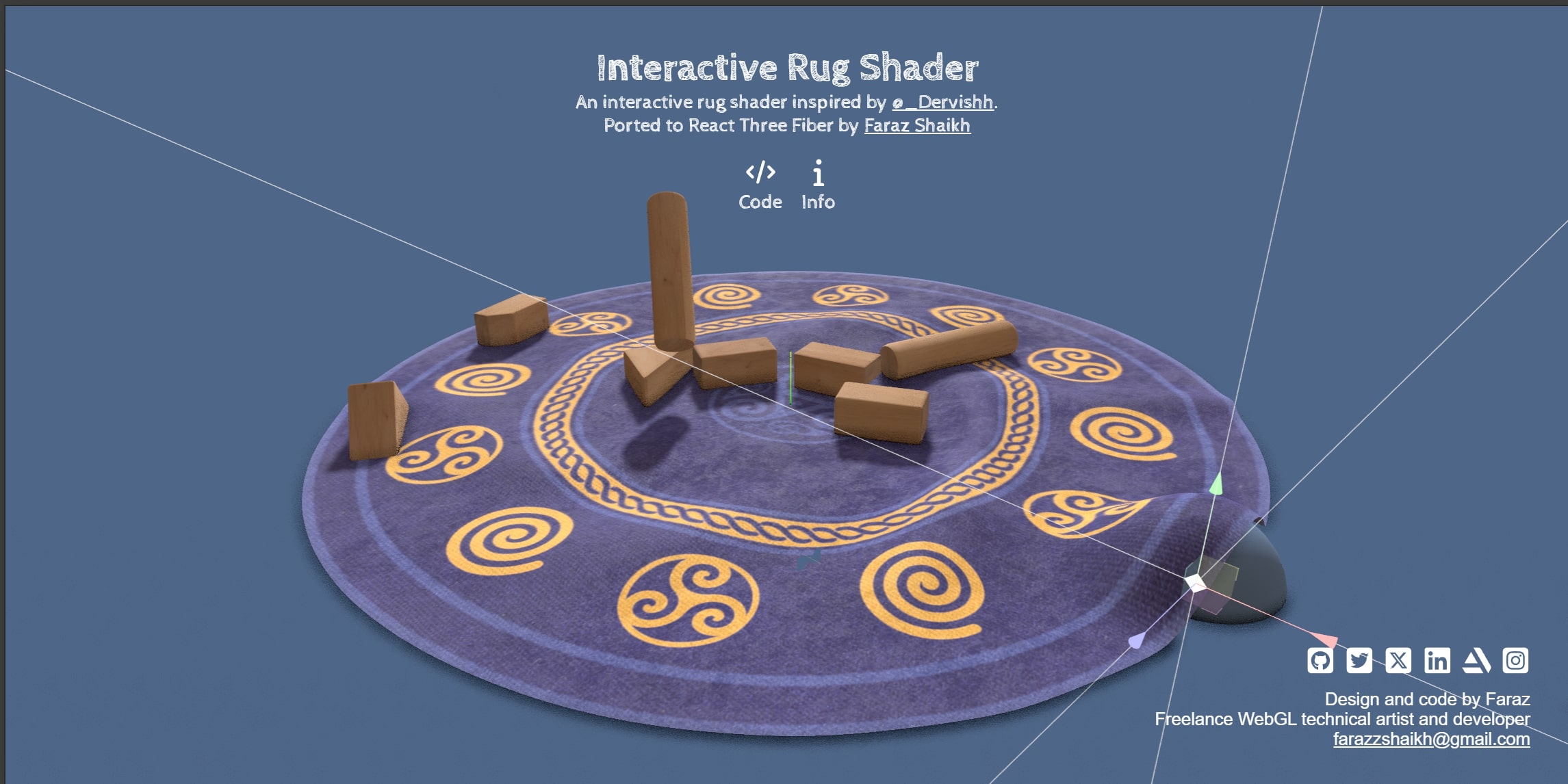 GitHub - Faraz-Portfolio/demo-2025-interactive-rug: Interactive rug shader. Insired by https://x ...