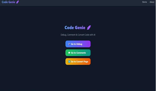 GitHub - rohansolanki619/CODE-GENIE: A chatbot-based tool for coders, created by a group of four ...