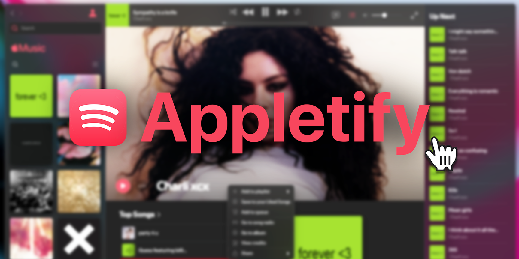 GitHub - raysin1/Appletify: 🎧 Apple Music theme for Spicetify