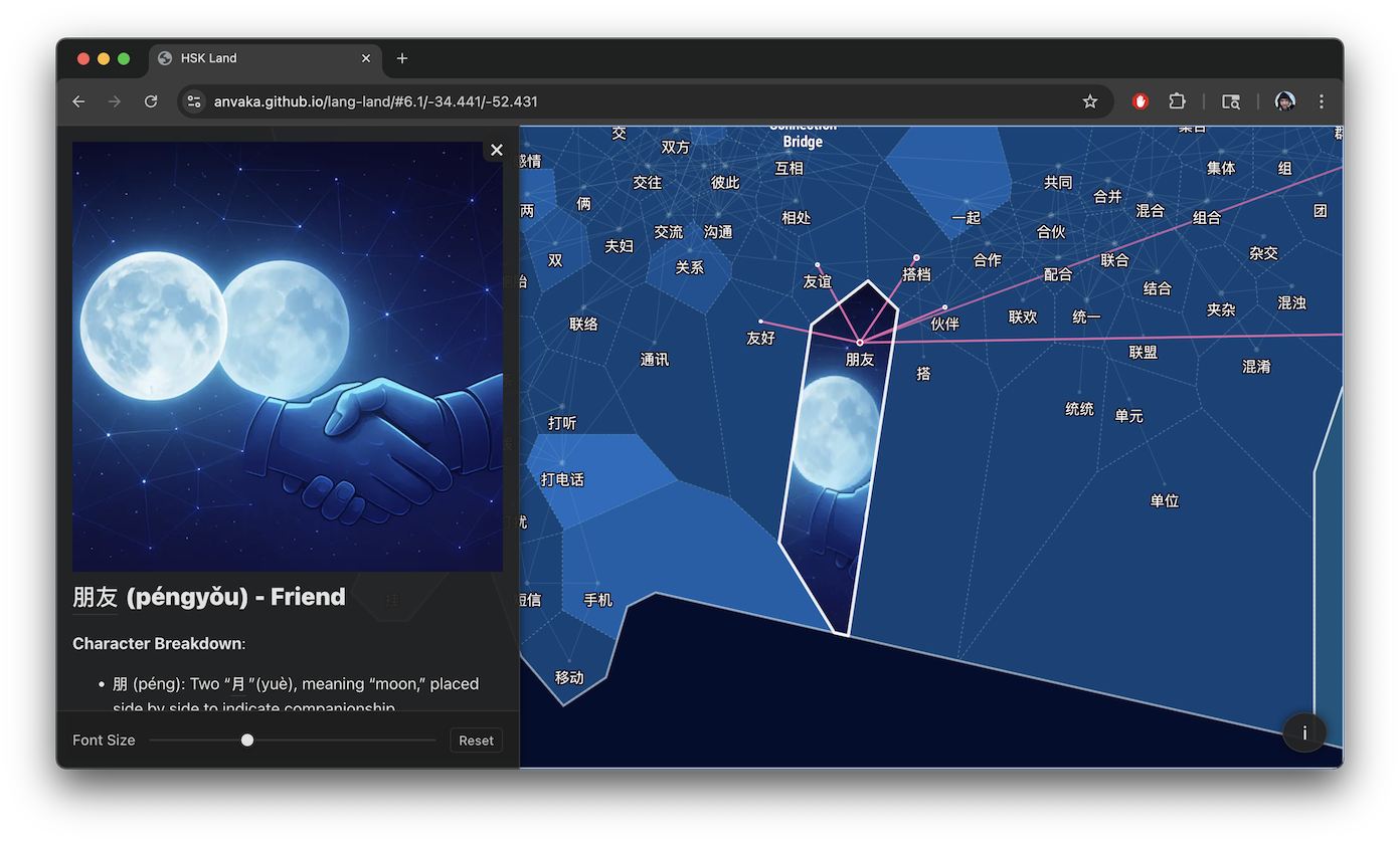 GitHub - anvaka/lang-land: Map of top 5k flashcards from HSK (Chinese ...