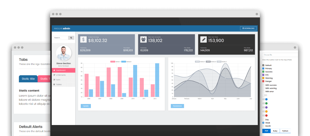 GitHub Ssunils angularadmin Free Angular 9 Admin Template Demo
