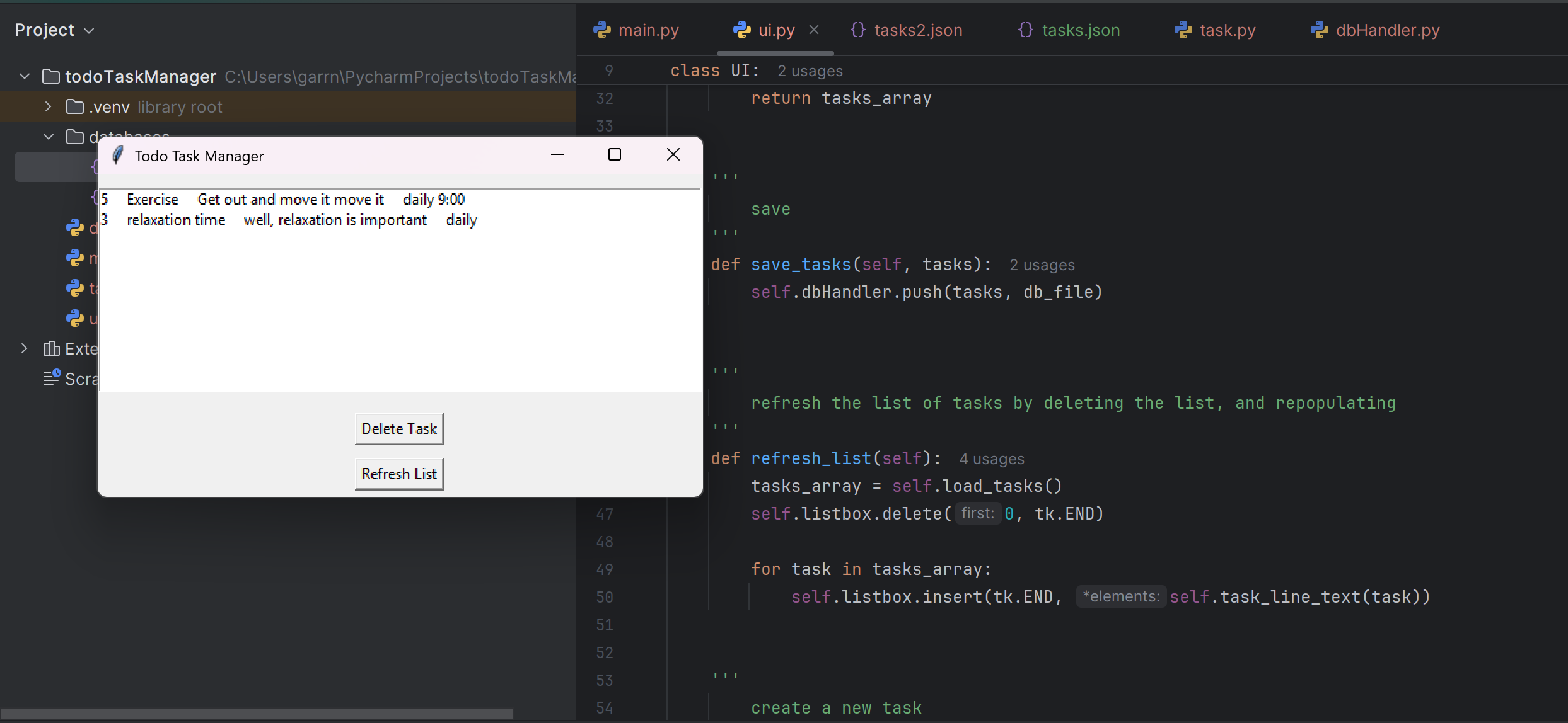 GitHub - myN4meIsIra/todo_task_manager: Task manager script to keep track of all those important ...