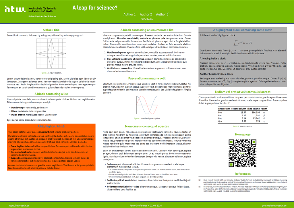 GitHub - ypsilonkah/HTW-Poster: LaTeX Template to create conference poster in LaTeX in the HTW ...