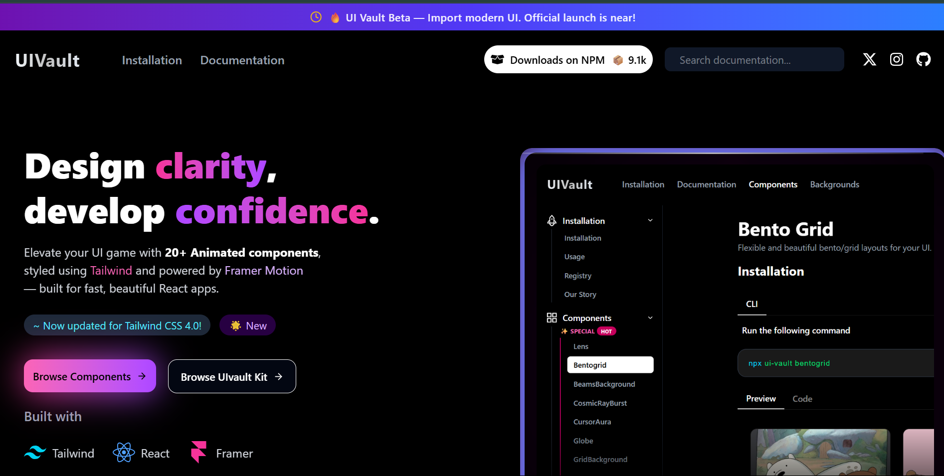 GitHub - Biswajit-Das-codesource/UI-vault: A powerful UI component vault with theme support ...